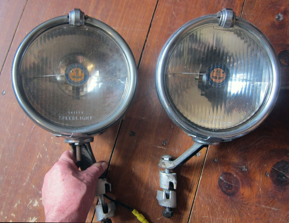 PAIR 1930s TRIPPE SAFETY LIGHTS “SPEEDLIGHT” – 8 1/2 Inch Diameter ...